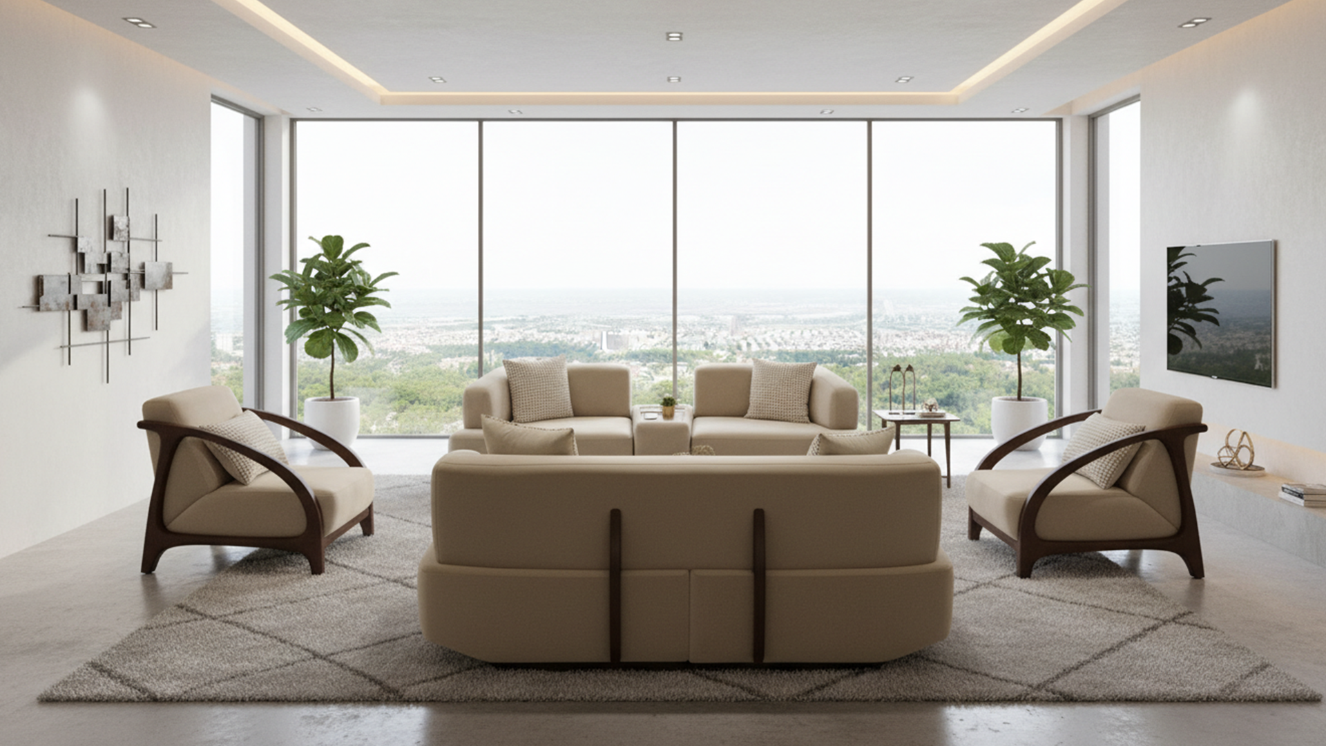 Flafy living room – Prestige Furniture , Developed by Rev Studio