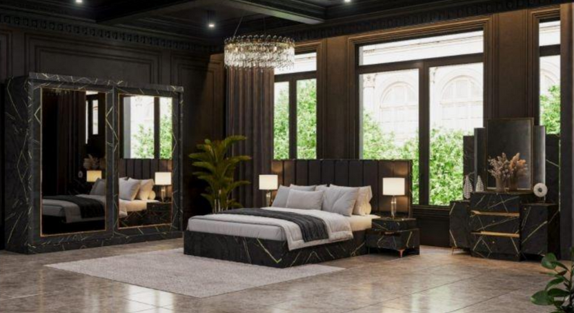 Black Marble bedroom set – Prestige Furniture , Developed by Rev Studio